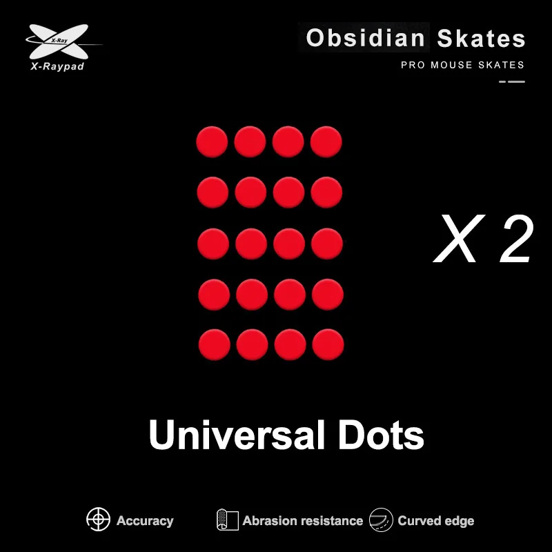 X-raypad Obsidian DIY Universal Dots Mouse Skates – Universal 0.8mm ...