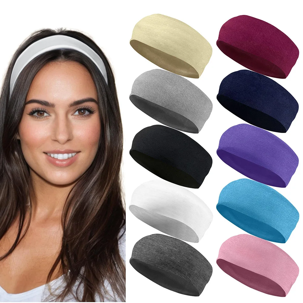 Summer Sports Yoga Women Headbands Not Tight Adjustable Running Absorb ...