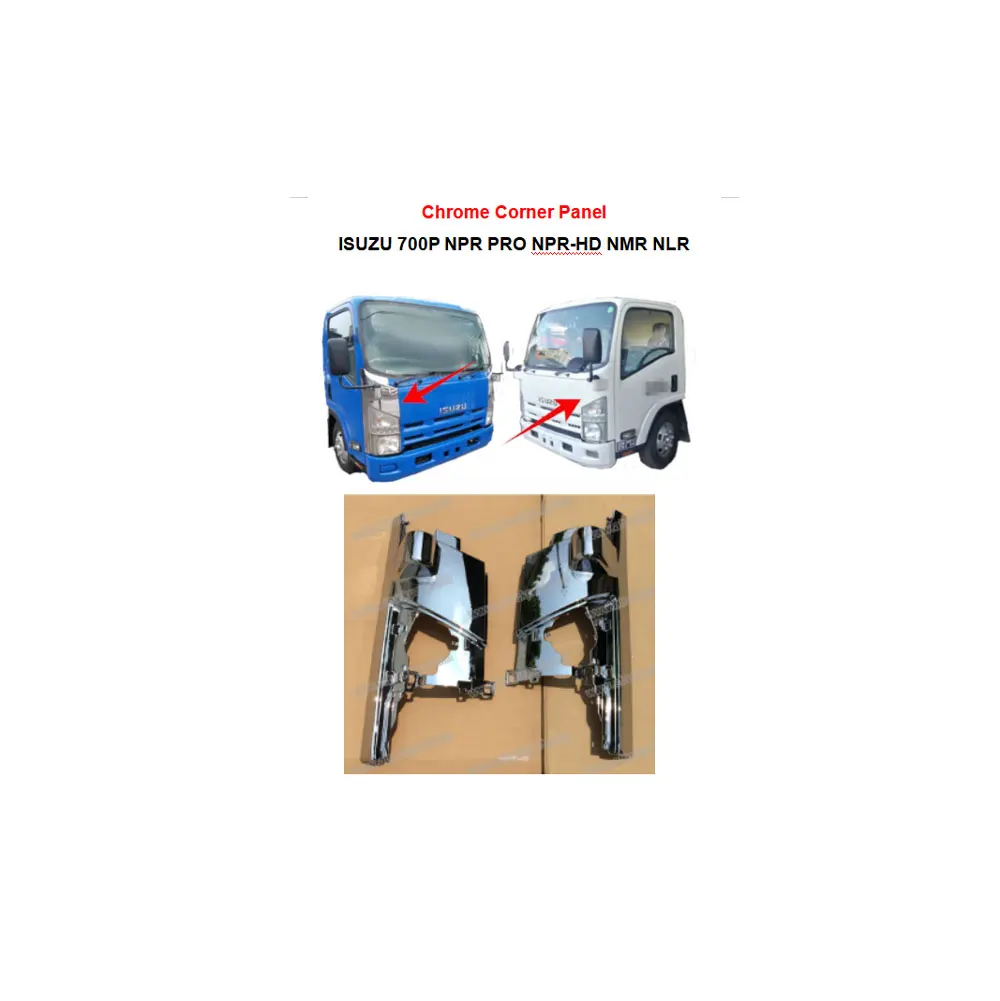 FDONG Chrome Corner Panel for ISUZU 700P NPR PRO NPR-HD NMR NLR ...