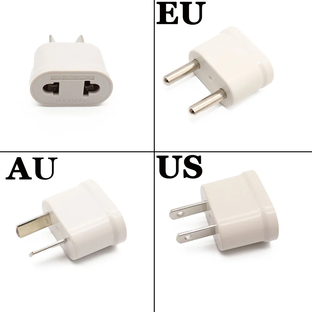 1 pçs adaptador de plugue da ue tomada elétrica europeia kr ue para eua ...