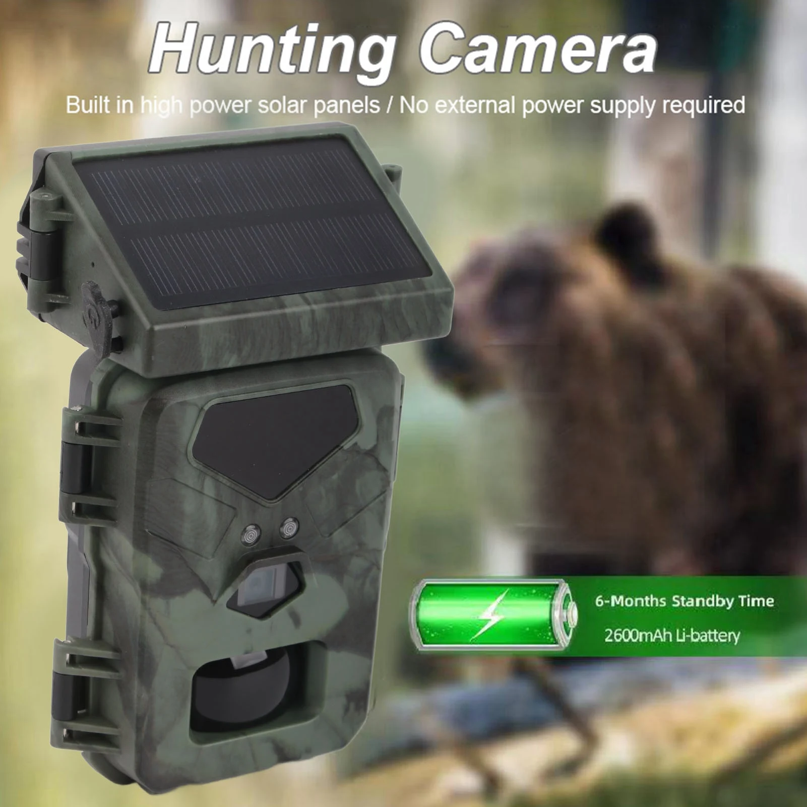 Outdoor Trail Camera Trail Camera IR Night Vision Waterproof HD Solar ...