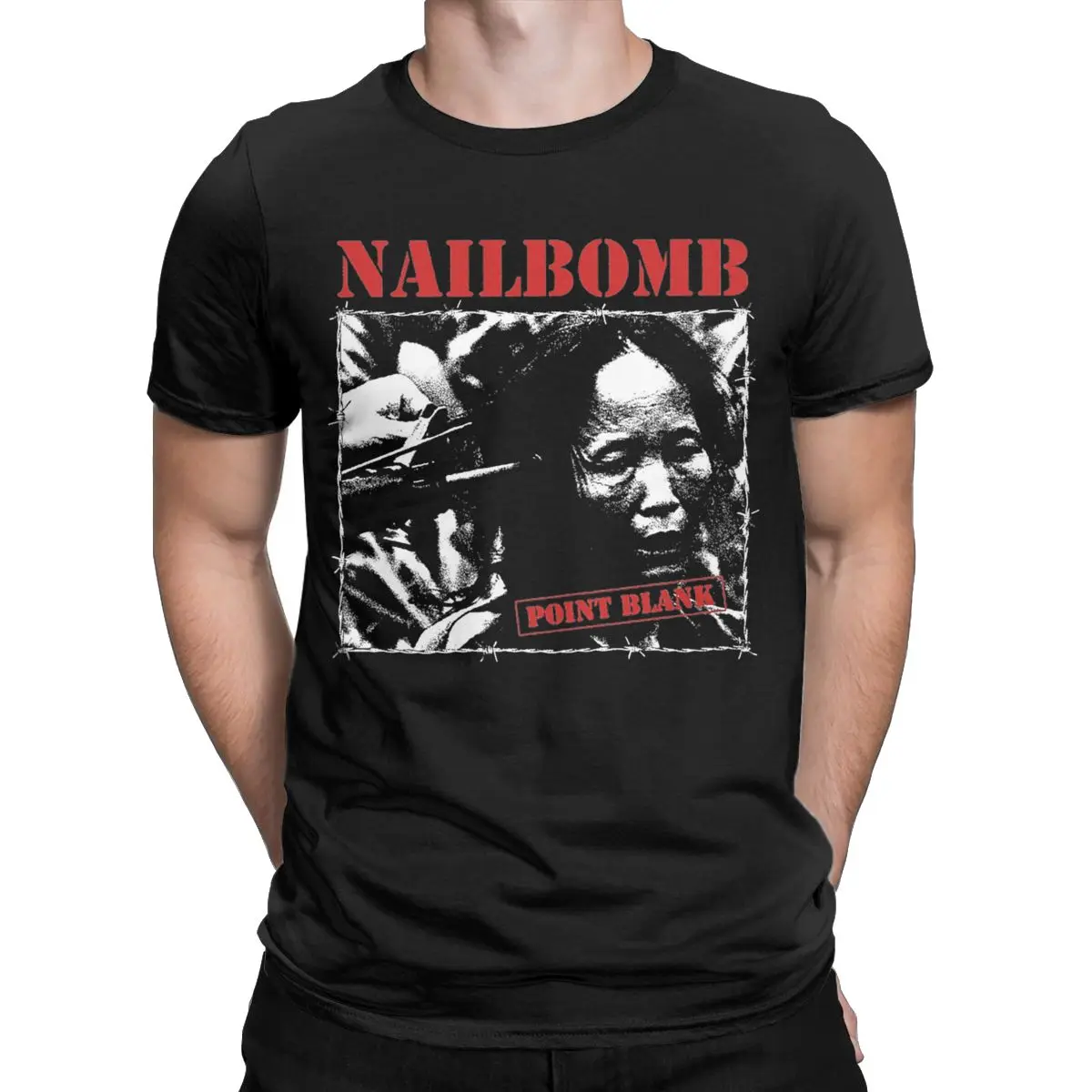 Vintage-Nailbomb-Point-Blank-Metal-Band-T-Shirts-for-Men-Women-Cotton ...