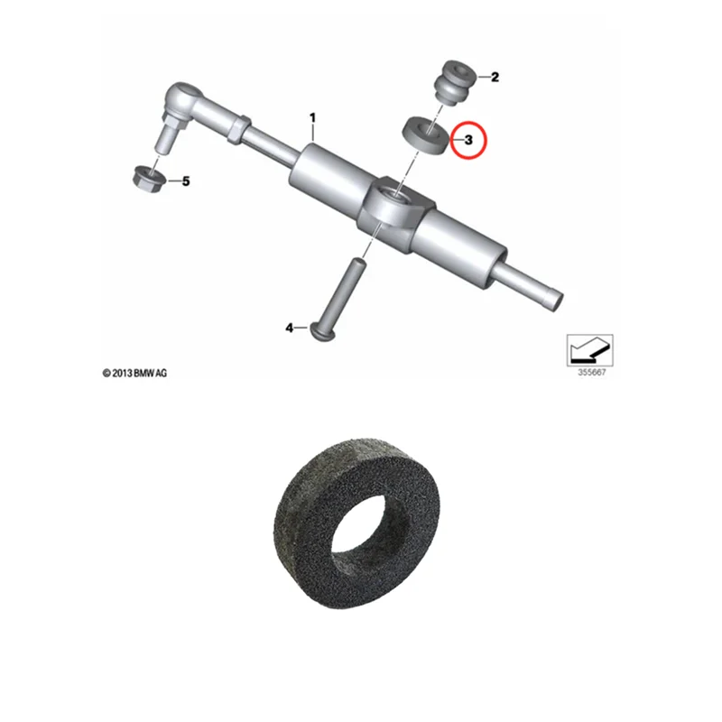 2X Steering Steering Damper cushioning cushion For BMW R1200GS R1250GS ...