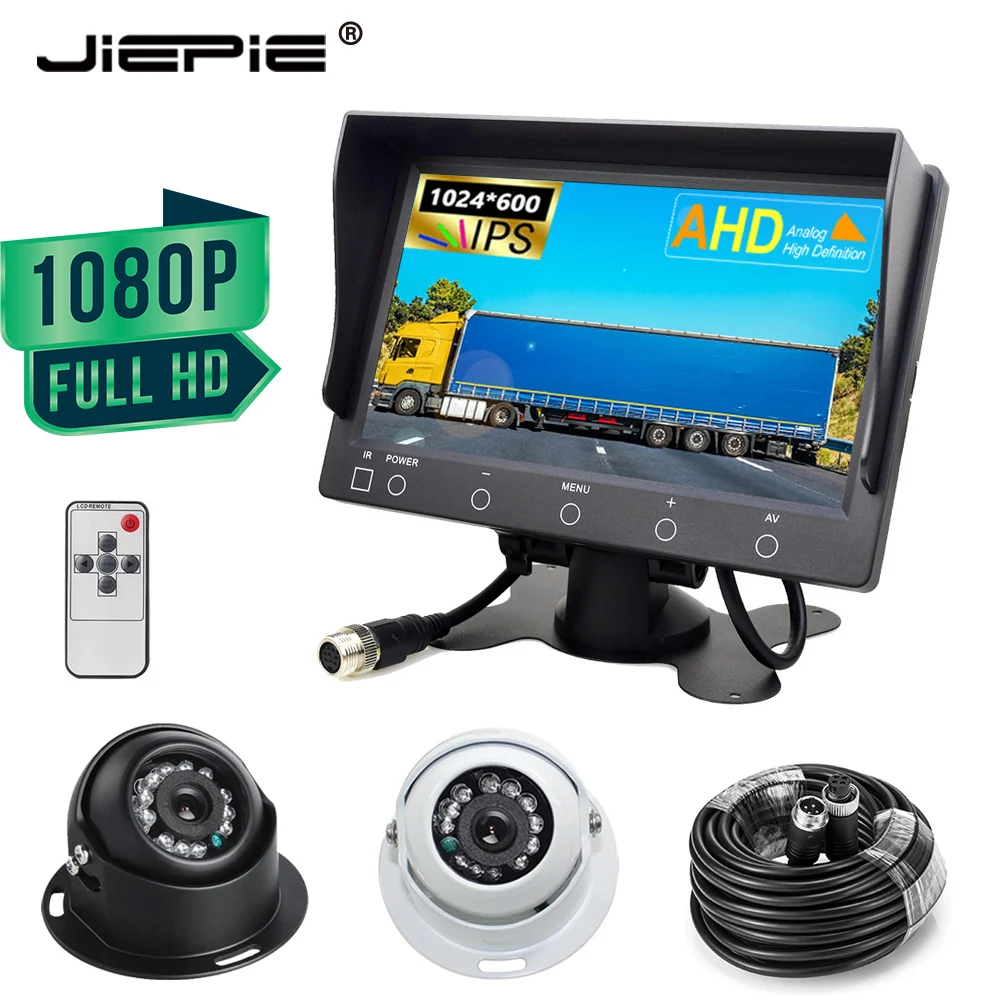 7" Dash AHD Monitor + AHD 1080P Dome Reversing Truck Camera Monitor Kit ...
