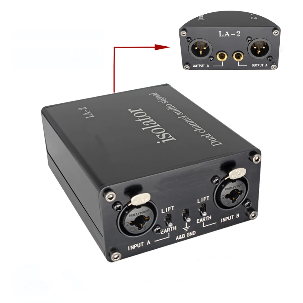 Audio-Signal-Isolator-6-35-XLR-Head-Mixer-Audio-Current-Acoustic-Noise ...