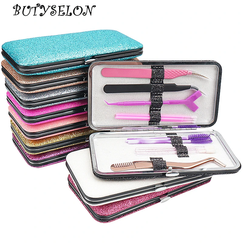Eyelash Extension Tweezers Storage Box Seven Slots Shiny Design ...