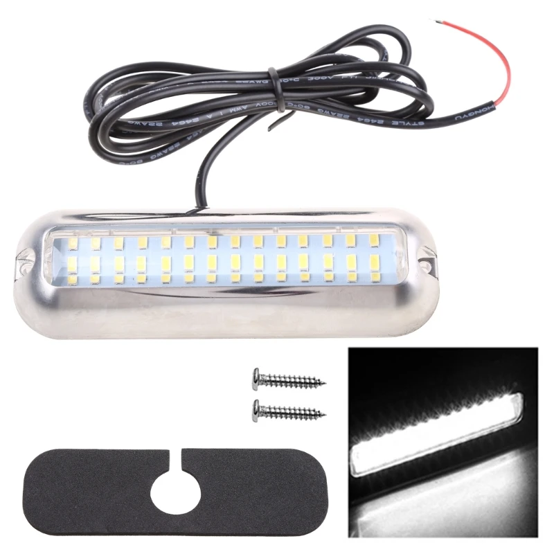 Boat-Navigation-Light-80W-42-LED-Underwater-Pontoon-Marine-Boat-Transom ...