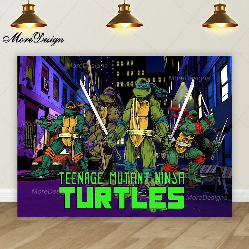 Ninja-Turtles-Photo-Backdrop-Boys-Birthday-Party-TMNT-City-Building ...