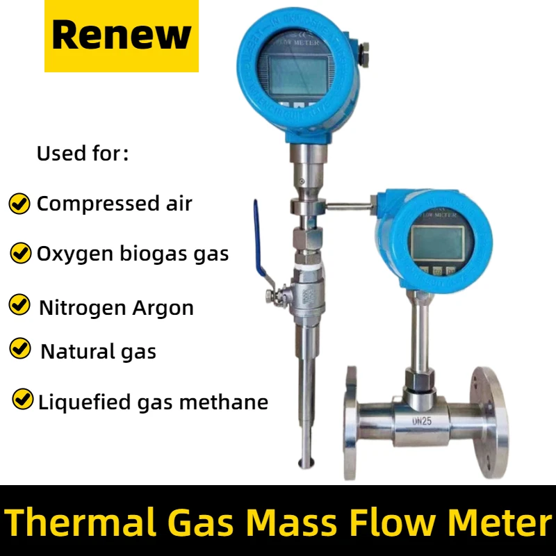 Insertion-Thermal-Gas-Mass-Flow-Meter-Plug-in-Rs485-Pipeline-Compressed ...