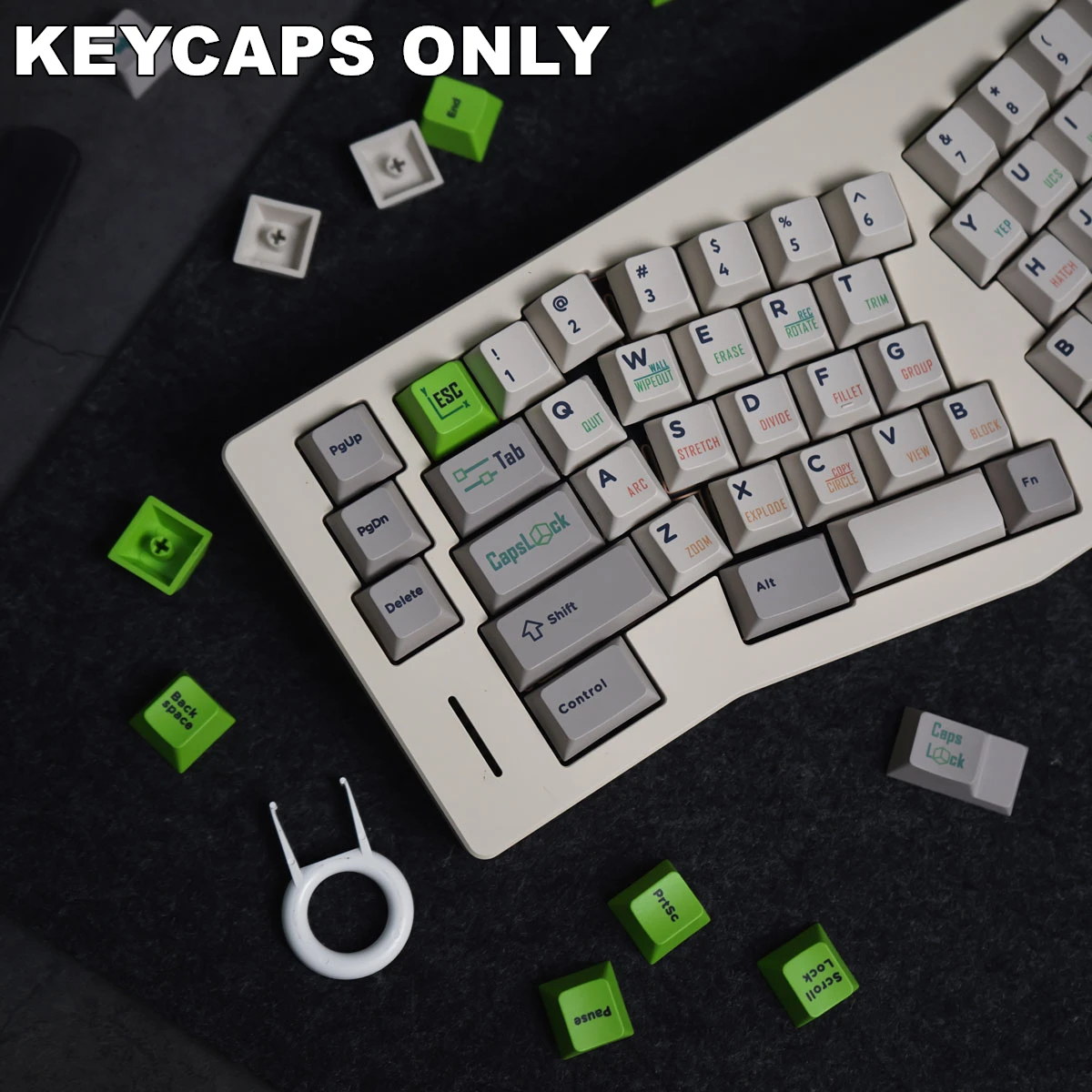169-Keys-CAD-Not-Redraw-PBT-Cherry-Keycaps-Dye-Sublimated-Keycap-Set ...