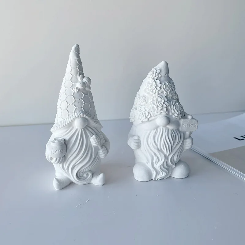 New Faceless Santa Claus Silicone Candle Mold DIY Christmas Dwarf ...