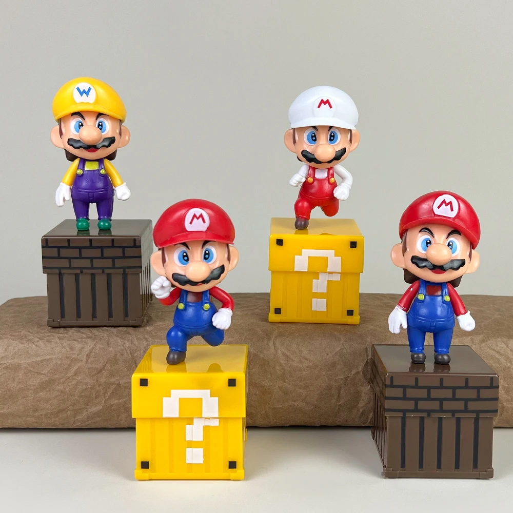 4-Pcs-New-Pop-MarioCute-Doll-Toy-Model-Super-Mario-Hand-Office-Children ...