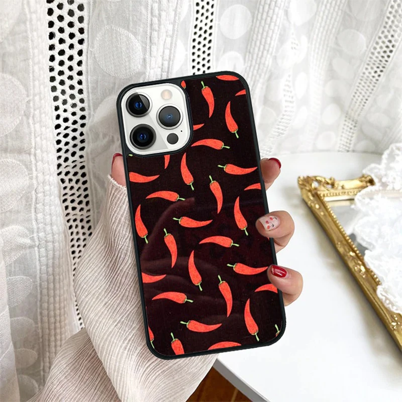 Spicy-Chili-Pepper-Phone-Case-for-iPhone-16-15-SE2020-6-7-8-Plus-Max ...