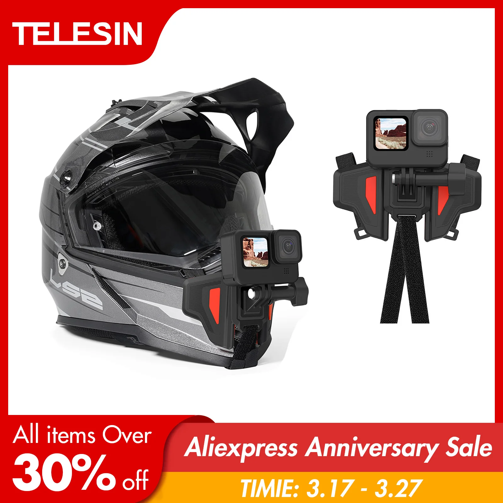 Gopro.|gopro Helmet Mount Strap - Foldable Chin Mount For Gopro, Dji ...