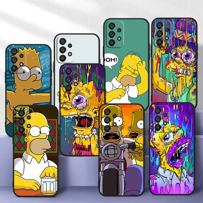 Cartoon The Simpson For Samsung Galaxy A54 A34 A73 A52S A72 A52 A32 A22 ...