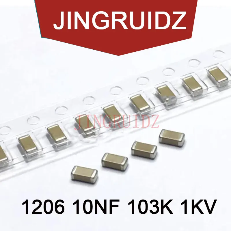 200PCS-New-and-Original-10NF-High-voltage-ceramic-capacitors-SMD-1206 ...