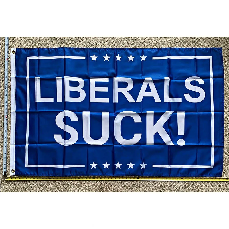 Donald-Trump-Flag-FREE-SHIPPING-Liberals-Suck-Blue-USA-MAGA-Desantis ...