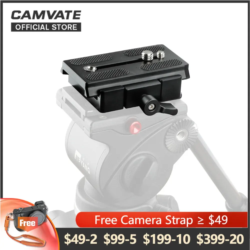 Camvate Manfrotto Quick Release Clamp Base With Camera Mount Sliding ...
