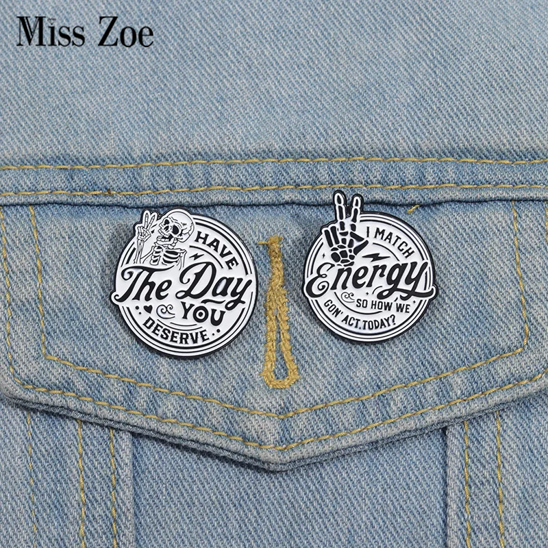 Skeleton-Hand-Enamel-Pins-Custom-I-Match-Energy-So-How-We-Gon-Brooches ...