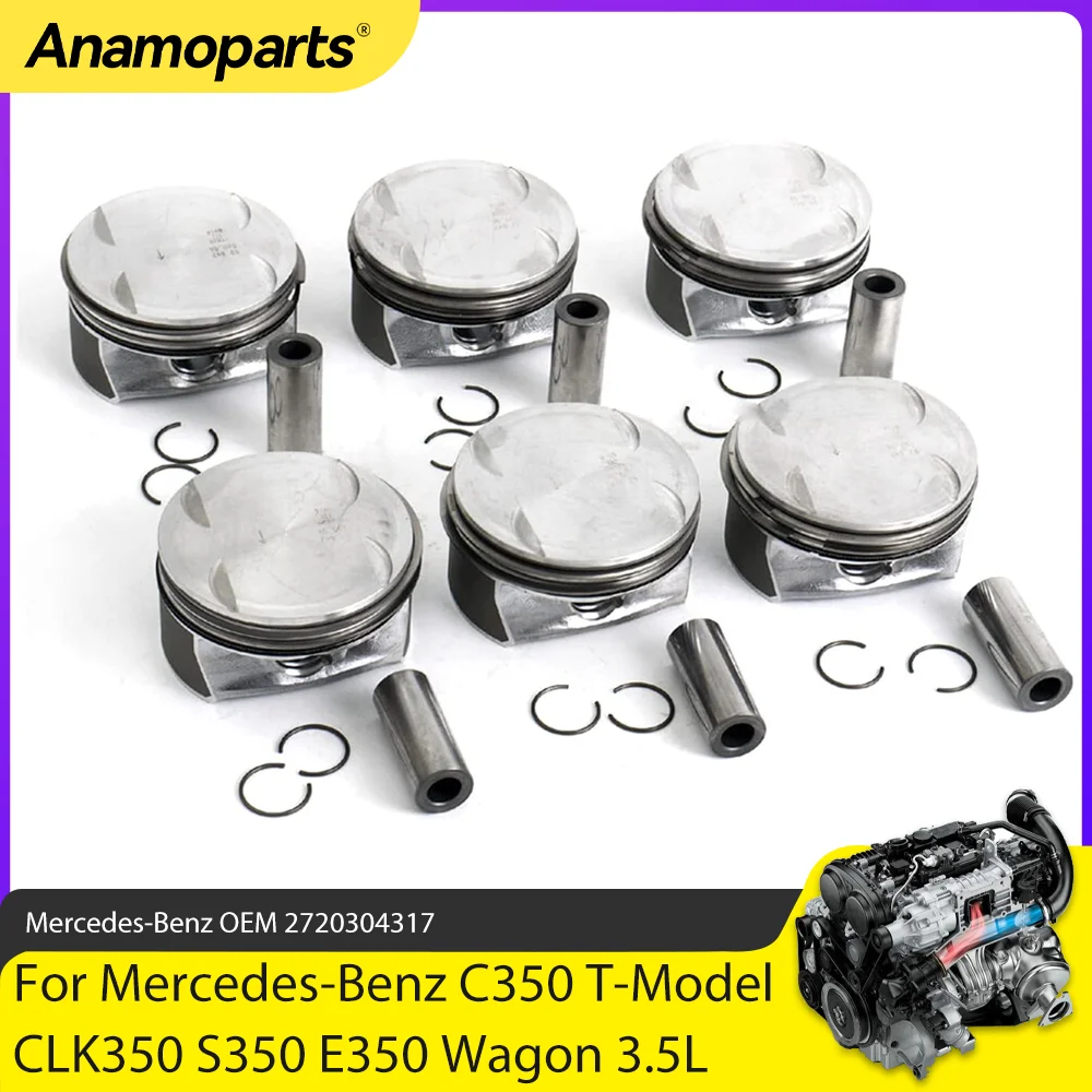 Engine-Parts-Pistons-Rings-Set-92-9mm-Fit-3-5-L-For-Mercedes-Benz-M272 ...