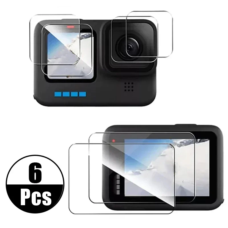 For-GoPro-Hero-11-10-9-8-Tempered-Glass-Flim-Screen-Protector-Black ...
