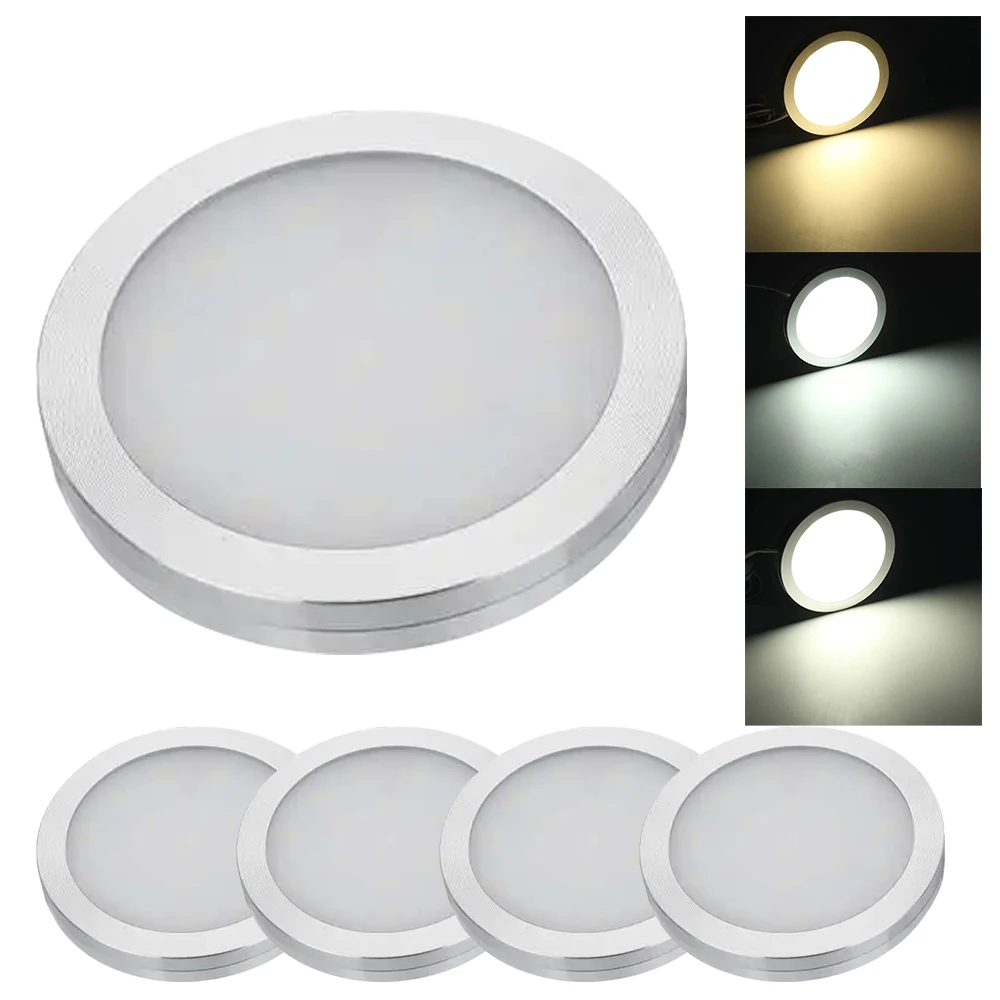 4PCS-Ultra-thin-Panel-Light-3W-LED-Downlight-Surface-mounted-Stair ...