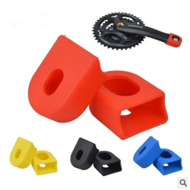 Bicycle-Silicone-Crank-Cover-Protector-Silicone-Sleeve-Pedal-Crankset ...