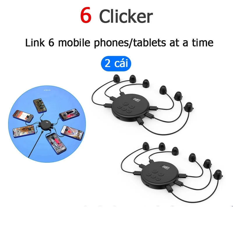 Pantalla-de-tel-fono-m-vil-con-Clicker-autom-tico-dispositivo-de-conexi ...