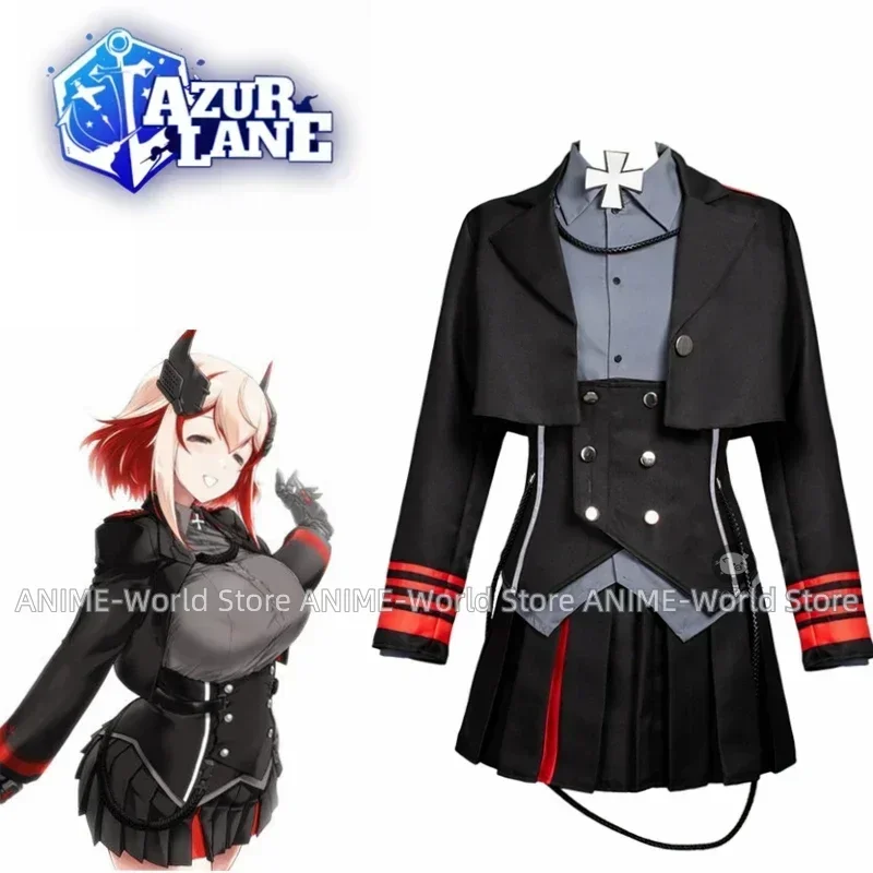 Custom Personal tailor Azur Lane Collection KMS Roon cosplay costume ...