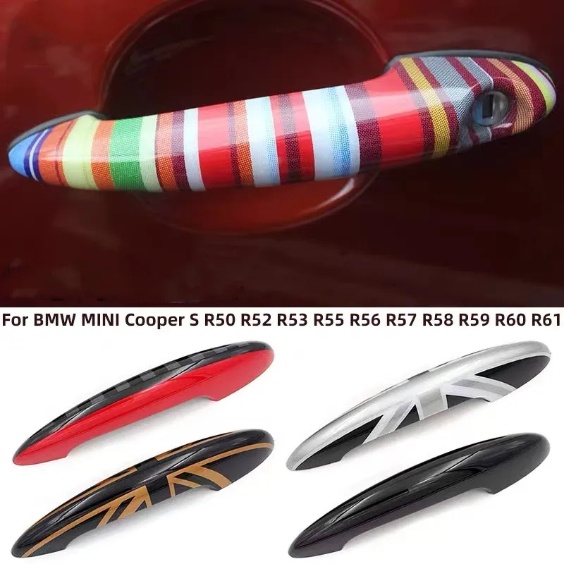 Union Jack Door Handle Cover Sticker For MINI Cooper S JCW R50 R52 R53 ...