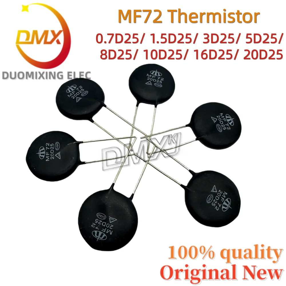 10PCS/Lot 100%New Original MF72 thermistor 20D25 0.7D/1.5D/3D/5D/8D/10D ...