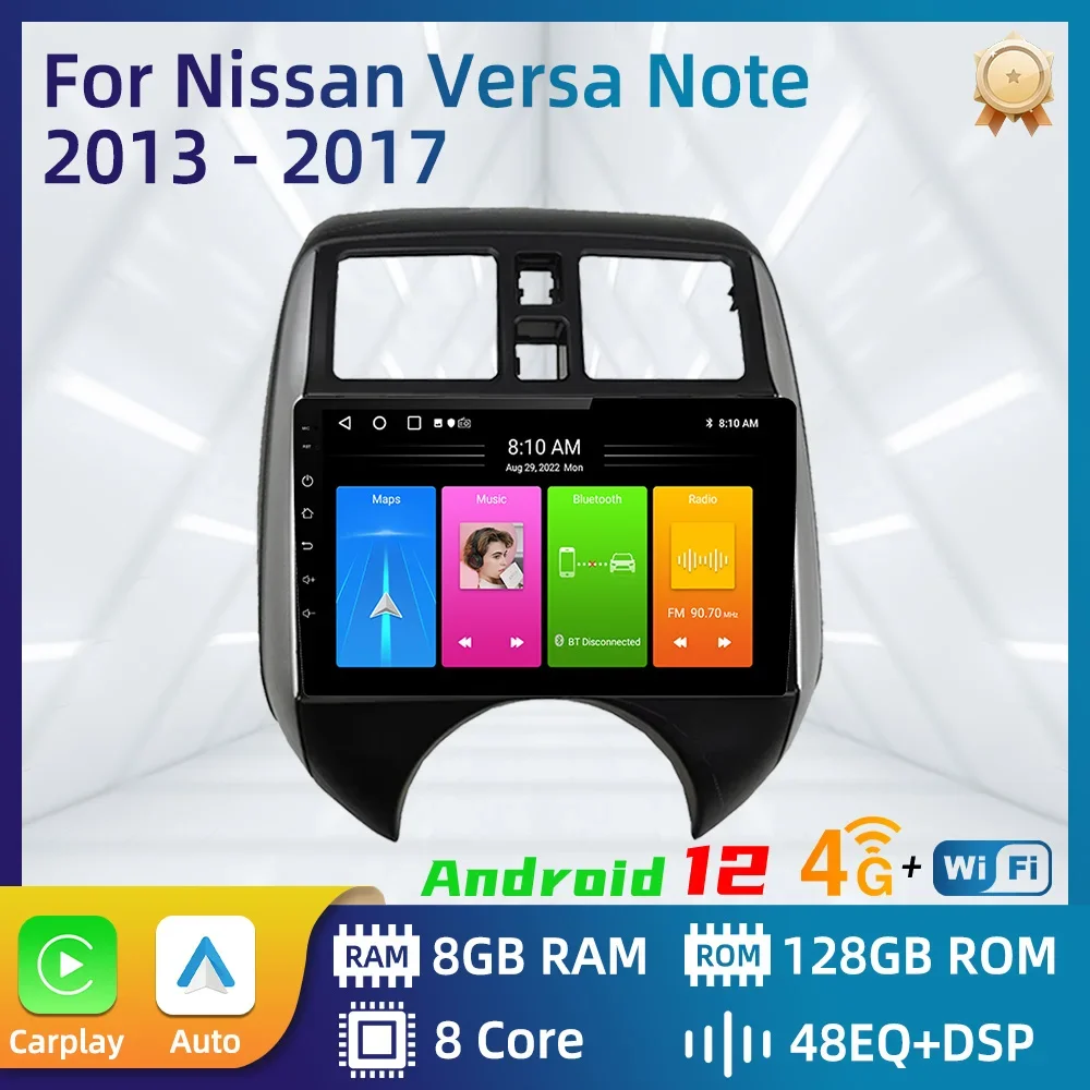 Car-Radio-for-Nissan-Versa-Note-2013-2017-2-Din-Android-Stereo ...
