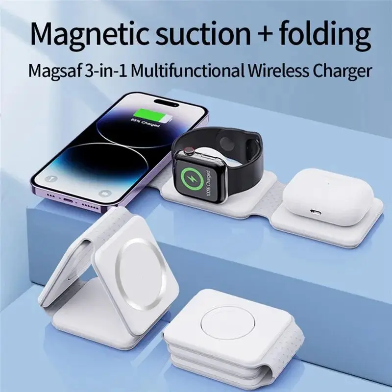 3-In-1-Magnetic-Wireless-Charger-Pad-Stand-Foldable-for-iPhone-15-14-13 ...