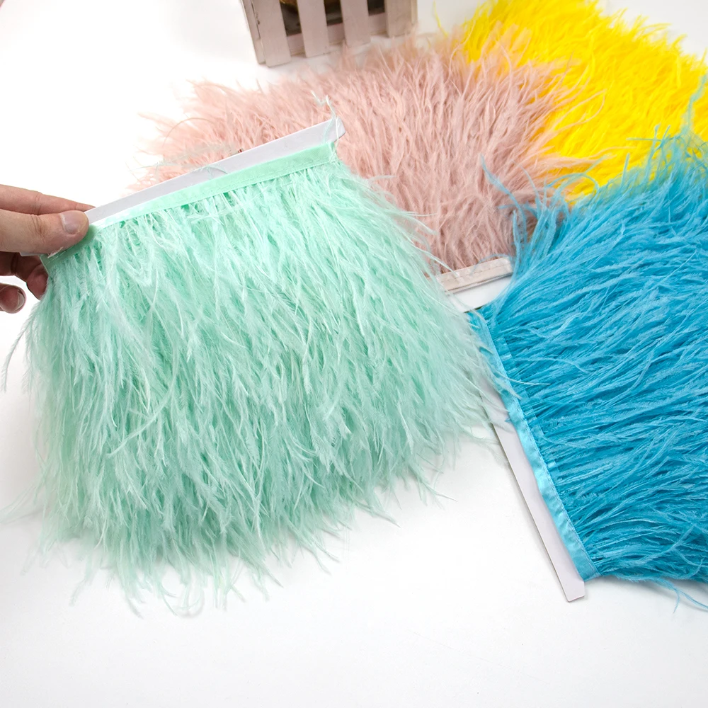 1Meter-Fluffy-Ostrich-Feather-Trim-Fringe-3-4inch-White-Natural-Feather ...