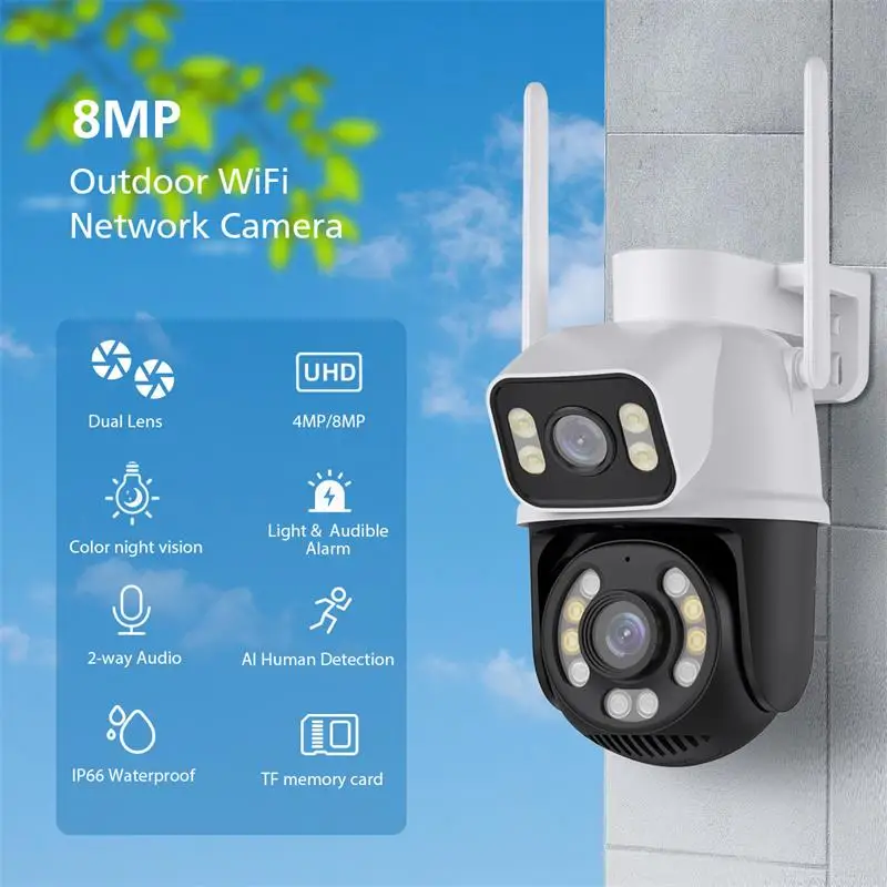 8MP-4K-Surveillance-Camera-Wireless-360-Degree-Security-Protection-Dual ...