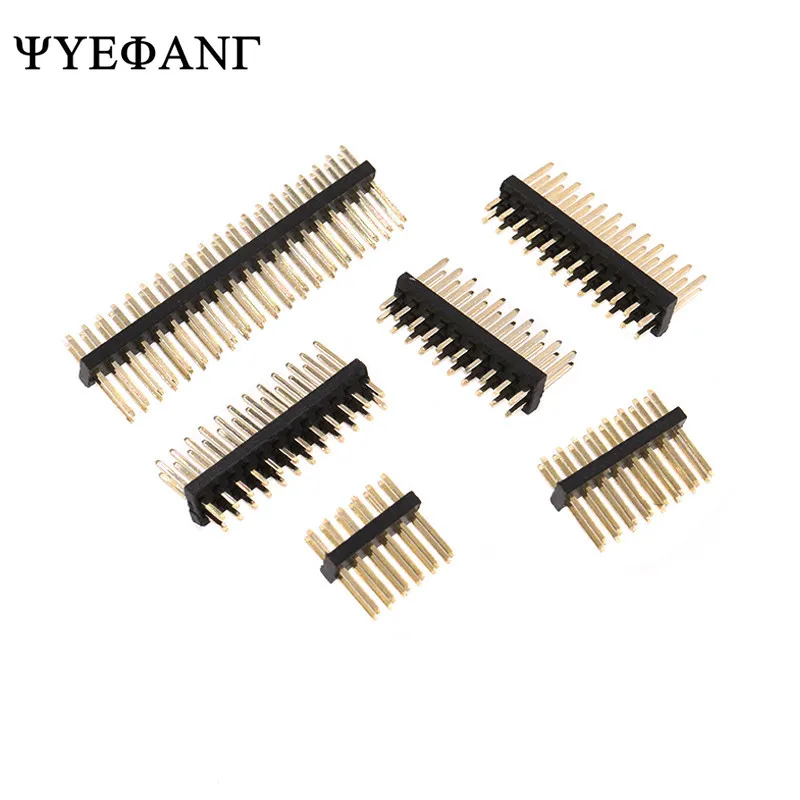2.54mm Pitch 3x40 Pin Header Strip 10-Pack Right-Angle Pin Headers – 3 ...
