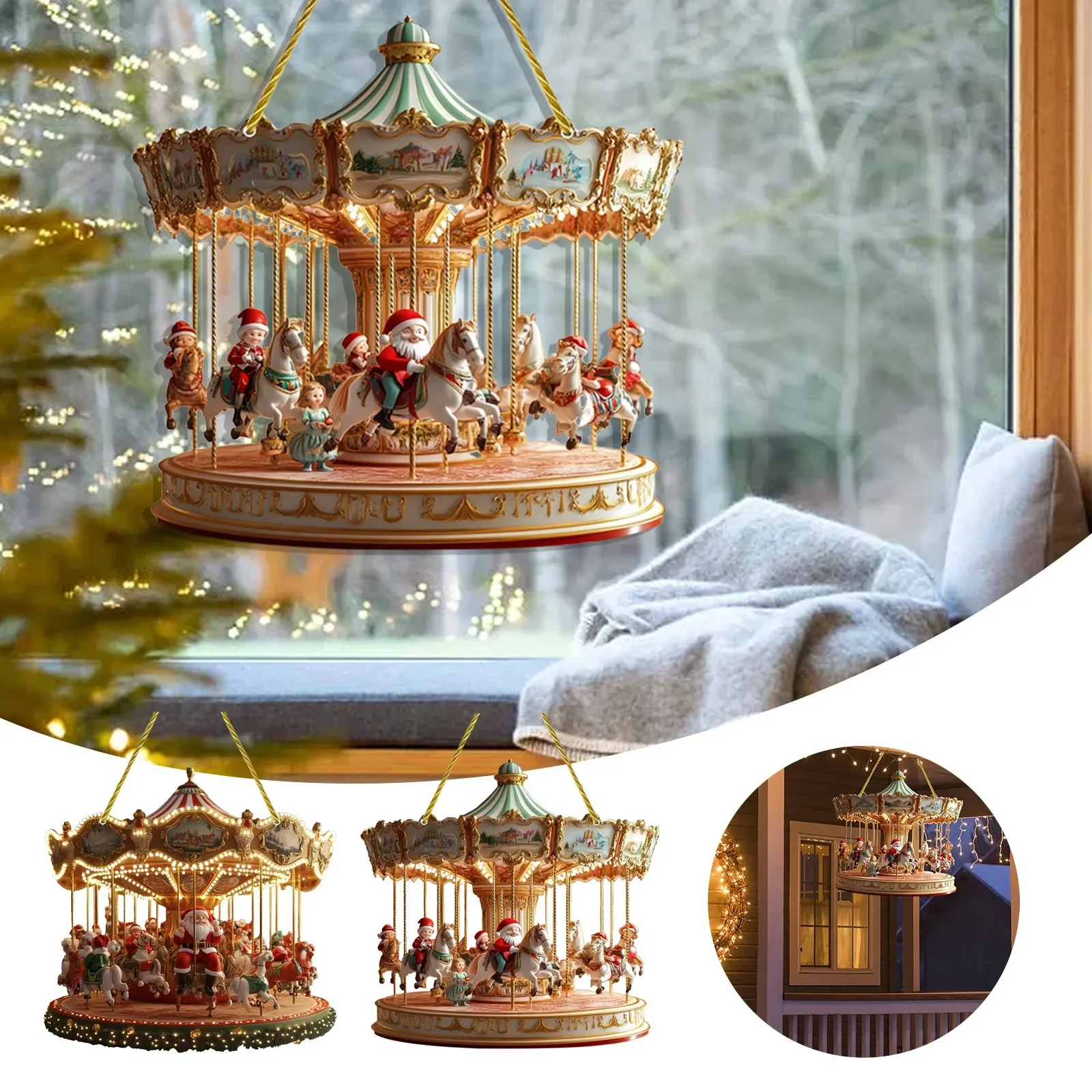 Christmas-Decoration-Xmas-Scene-Traditional-Festive-Decoration-Village ...