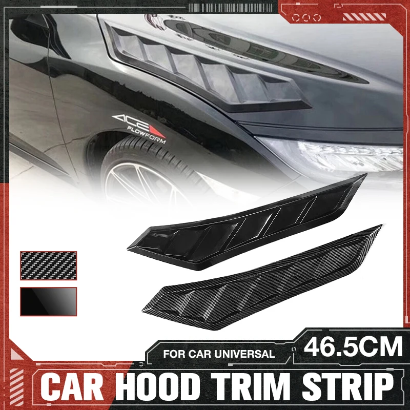 2-Pieces-Of-Bright-Black-Hood-Vent-Hood-Rubber-Front-Hood-Vent-Rubber ...