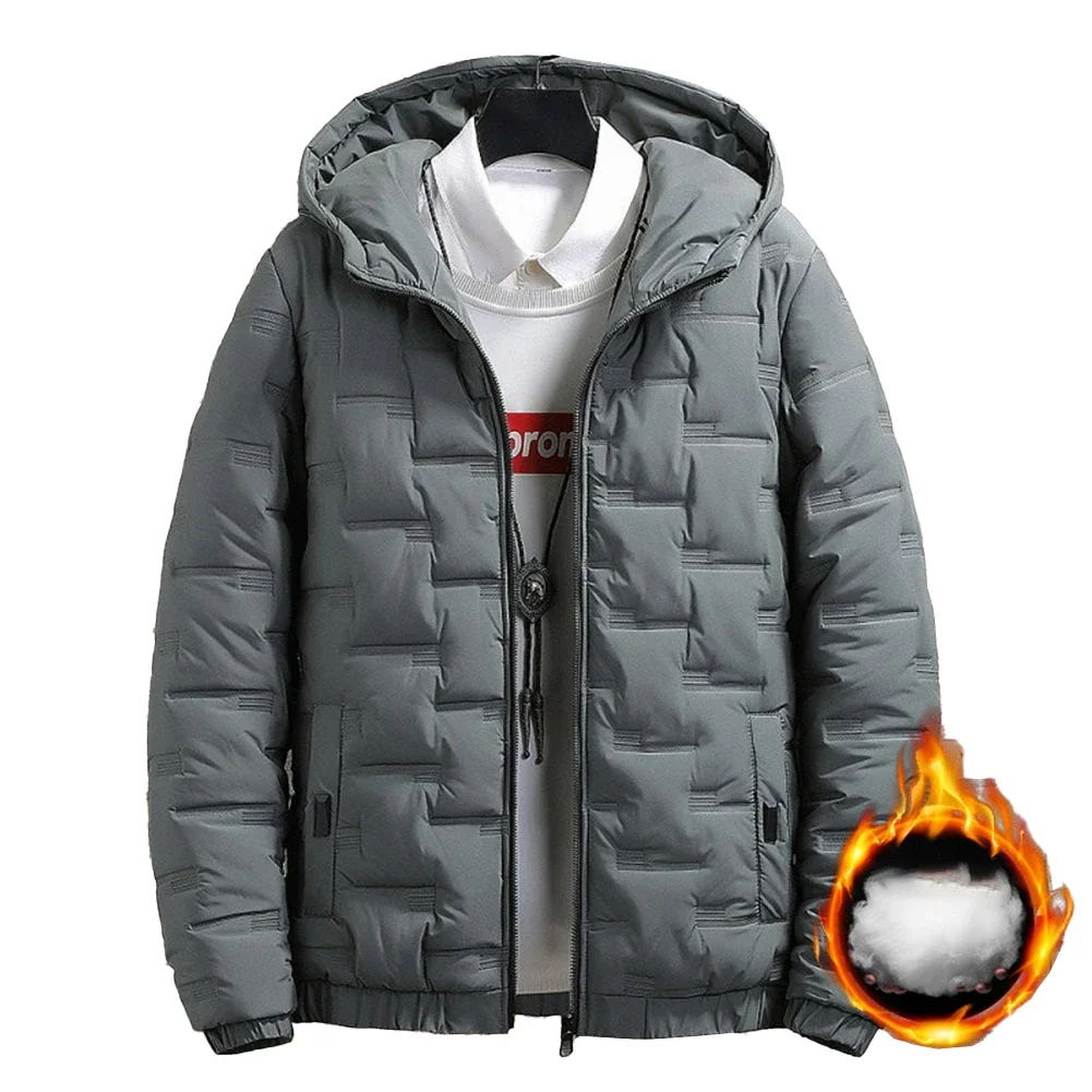 Jas-Jas-Winter-Heren-Heren-Uitloper-Polyester-Puffer-Gewatteerd ...