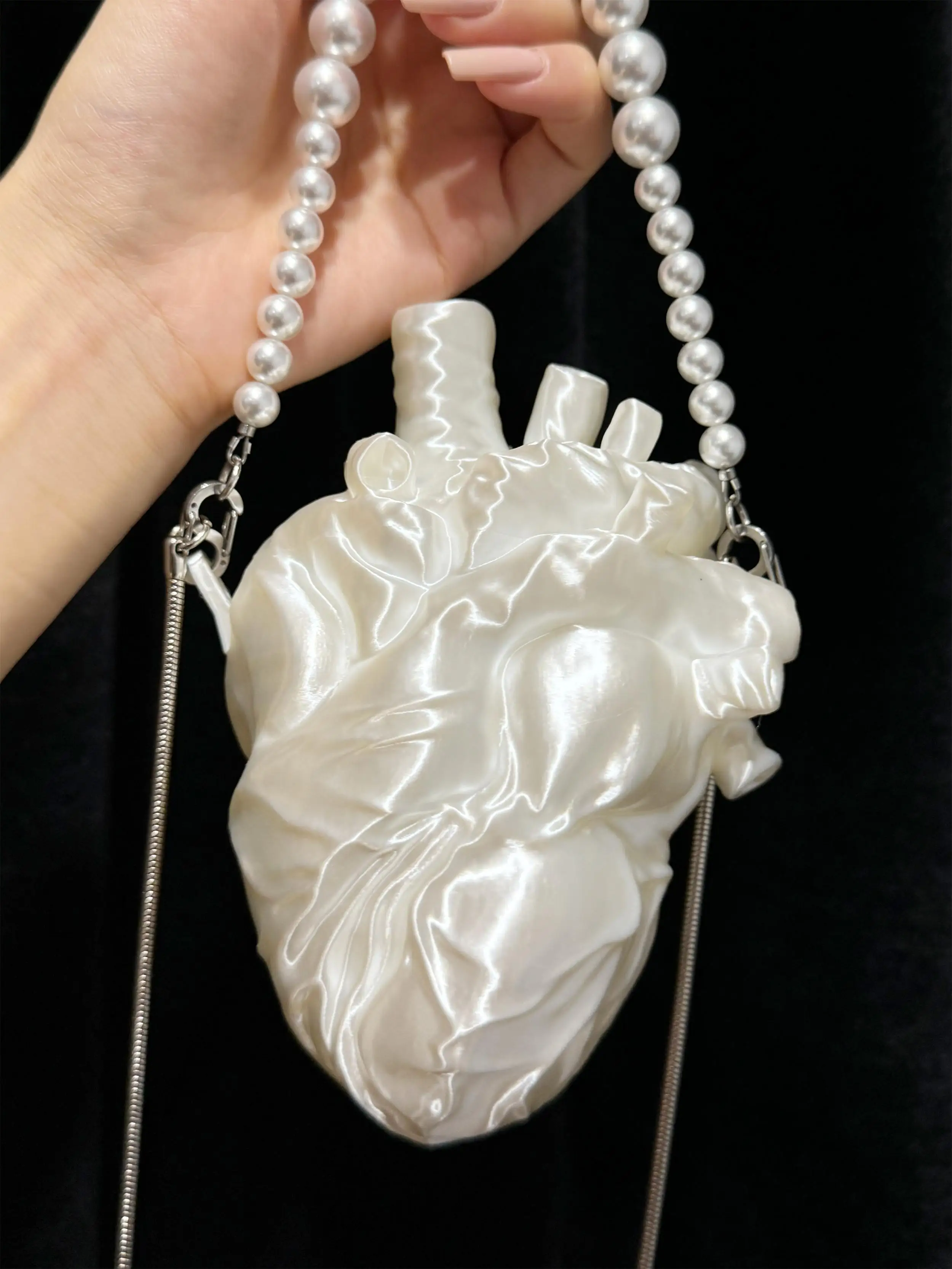 New Light Luxury Fashion 3d Printed Three-dimensional Heart Women Bag ...
