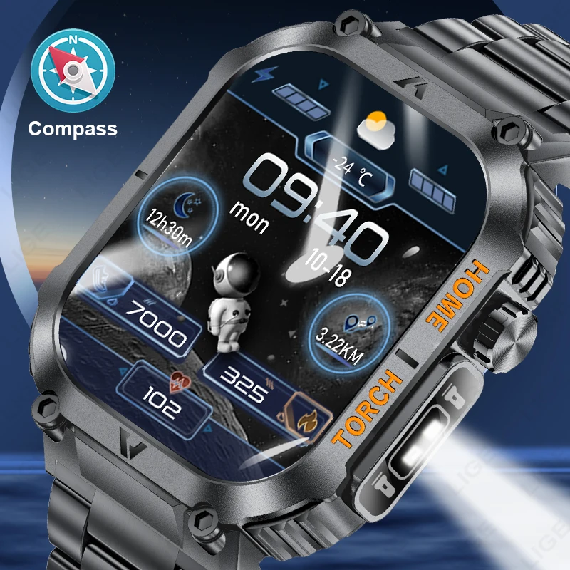 LIGE-Rel-gio-Inteligente-com-Ilumina-o-LED-Smartwatch-Imperme-vel ...