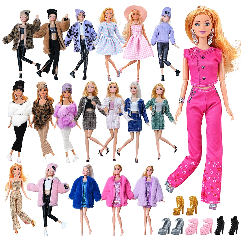 25 Style Doll Clothes Fashion Casual Outfit Shirt Coat Pant Sweater ...
