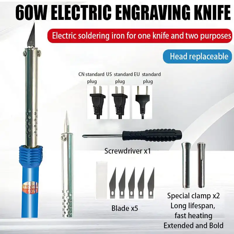 9Pcs-Externally-Heated-Electric-Engraving-Knife-Electric-Cutter-Hot ...