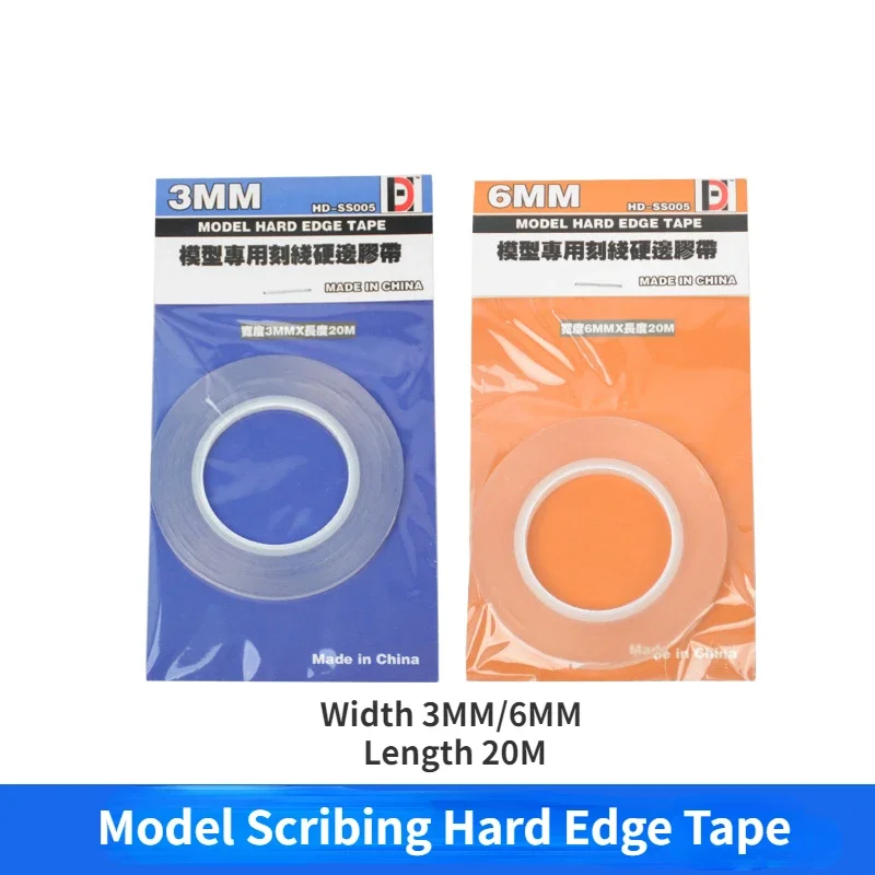 Width 3MM/6MM 20m Length Model Scribing Hard Edge Tape Assembly Model ...