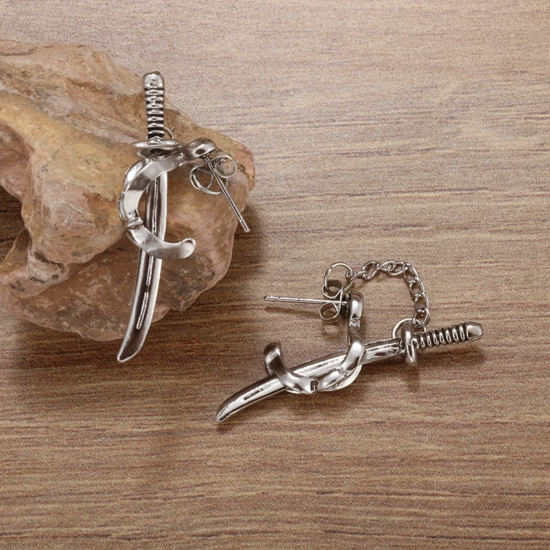 Sword Earrings Ear | Samurai Sword Earrings | Fashion Sword Earrings ...
