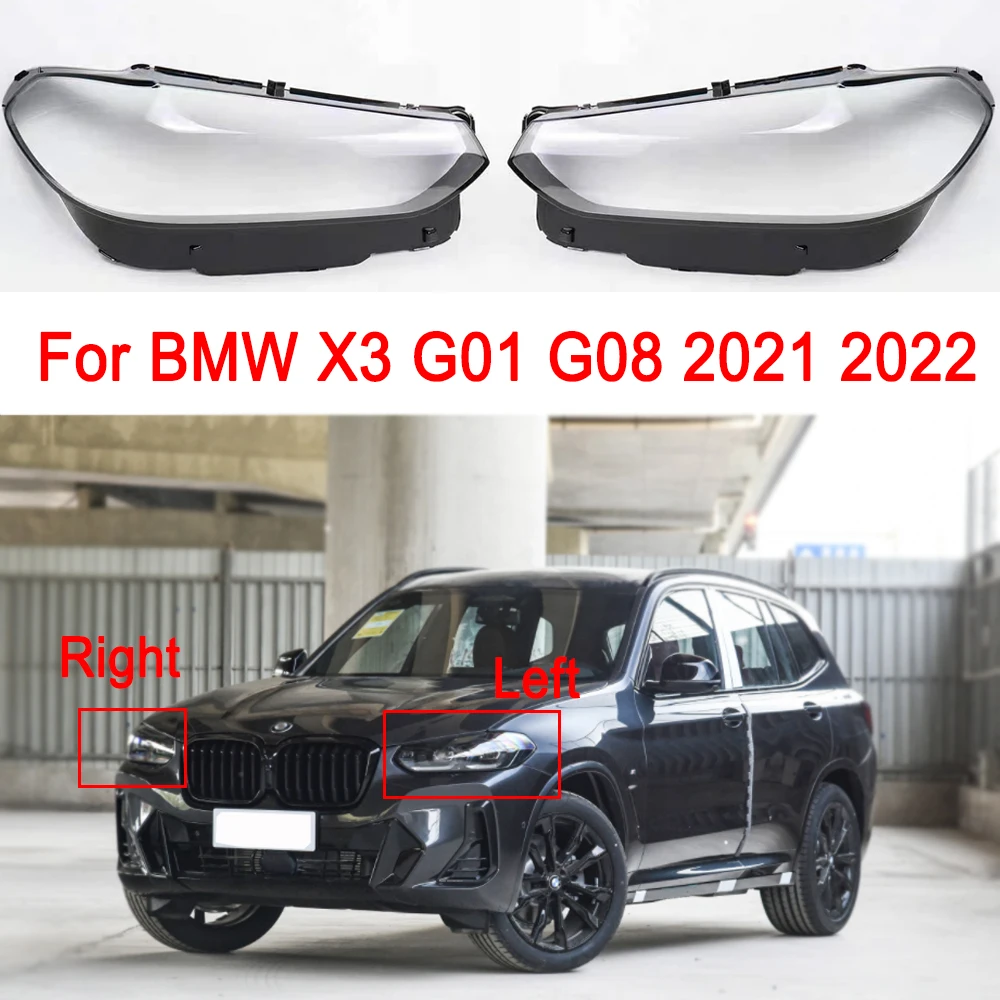 Car-Front-Headlight-Cover-For-BMW-X3-G01-G08-2021-2022-Headlamps-Lens ...