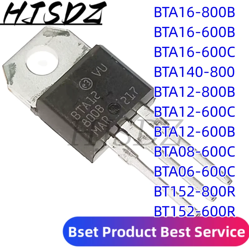 5 piezas, BTA16 800B, BTA16 600C, BTA16 600B, BTA140 800, BTA12 800B, BTA12 600C, BTA12 600B ...