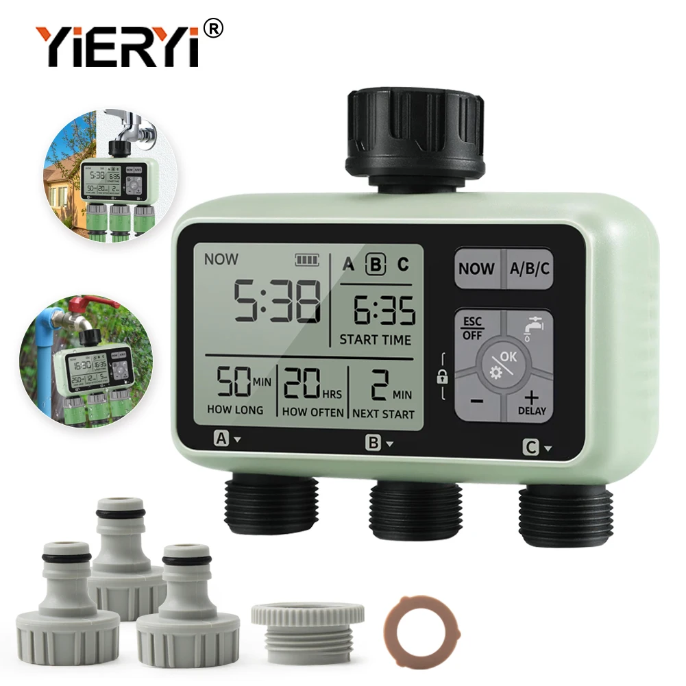 Yieryi-Smart-SplitControl-3-Valve-Automatic-Waterer-Digital-Garden ...