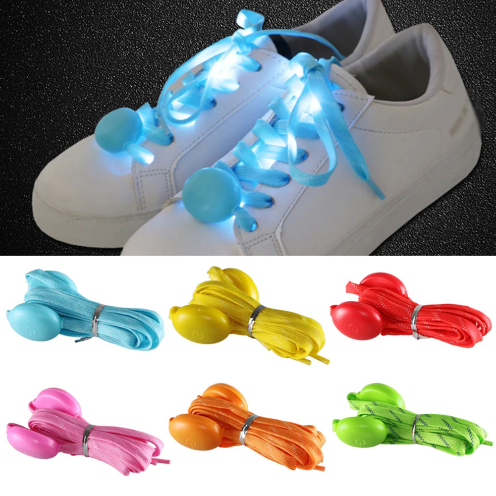 Luminous-Shoelaces-LED-Sport-Shoe-Laces-Glow-Shoe-Strings-Round-Flash ...