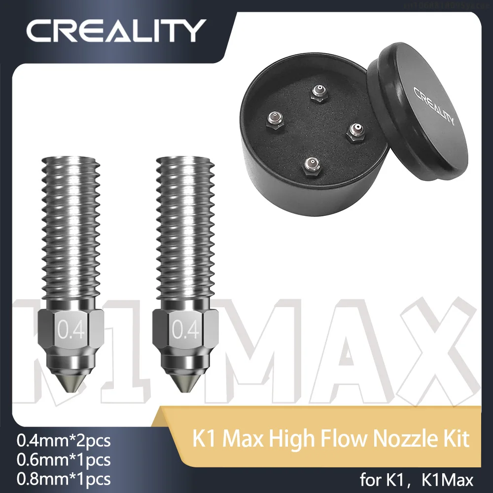 CREALITY-K1-Max-High-Flow-Nozzle-Kit-Bimetallic-Material-Smooth-Inner ...
